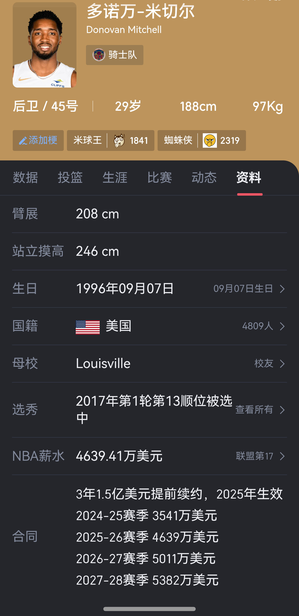 2月3日，据ESPN名记Tim Bontemps报道, 多队都在密切关注多诺万.米切尔在骑士的情况! 这次如果有机会，火箭总不能错过米切尔吧 ...